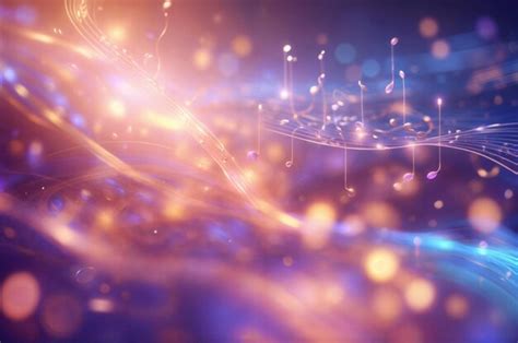 Premium Photo Abstract Flowing Light Particles