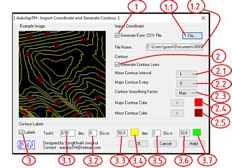 Autolisp Th Import Coordinate And Generate Contour Last