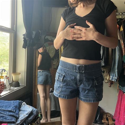 Unique Vintage Denim Shorts Depop Payments Only Depop