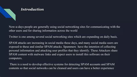 Dynamic Feature Selection For Spam Detection 1pptx