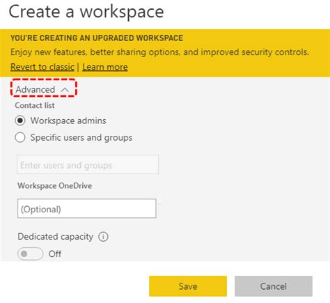 Power BI Workspace Create New Workspace In Power BI
