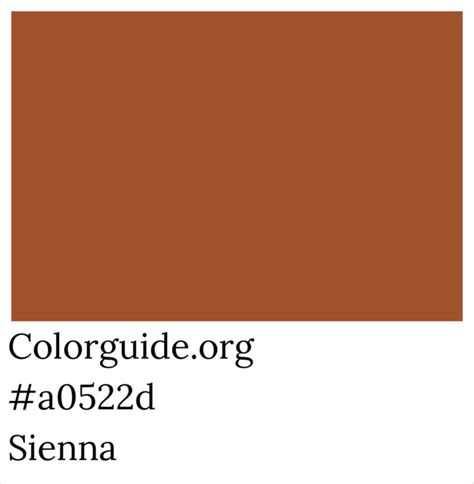 What Is Sienna 24 Colors