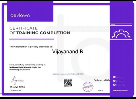 Datascientist Dataanalysis Devtown Vijay Anand