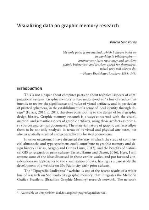 PDF Visualizing Data On Graphic Memory Research