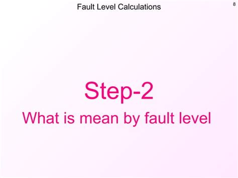 Fault Level Calculations Ppt