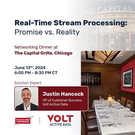 Learn About Real Time Stream Processing With Volt Active Data Common Sense Conferences Posted