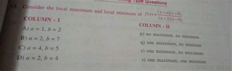 Begin Array L Text Consider The Maximum And Minimum Of Fxfrac