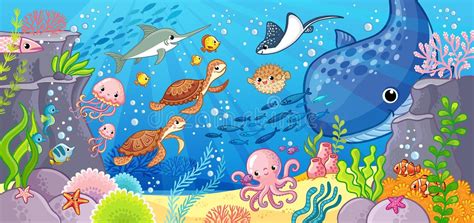 Cartoon Sea Undersea Stock Illustrations 24160 Cartoon Sea Undersea