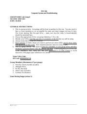 LabExerciseSet4 Docx ITCC102 Computer Systems And Troubleshooting GROUP NAME Lab Group 8