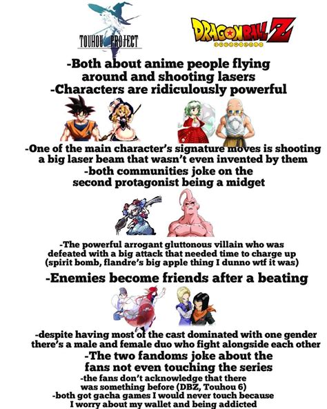 I Remember Finishing Binging The Touhou Games A Month Ago And I Just Saw Dragon Ball But With