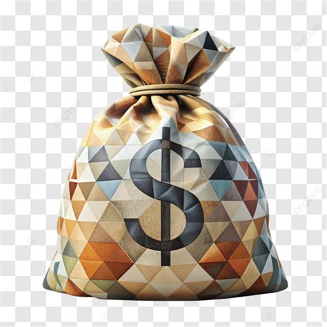 Abstract Money Bag With Geometric Shapes Money Bag Money Bag