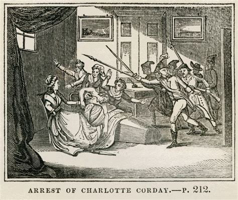 Arrest Charlotte Corday Illustration Book Historical Editorial Stock Photo Stock Image