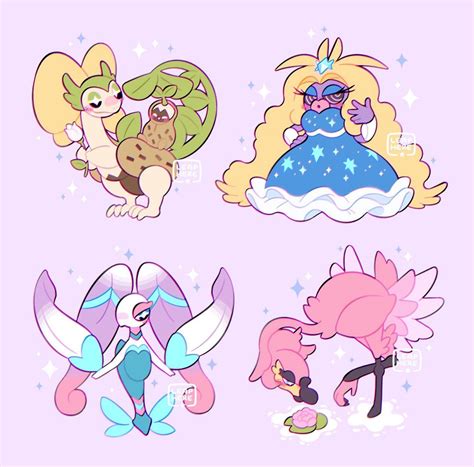 Jynx Mega Jynx And Florges Pokemon And 1 More Drawn By Leaphere