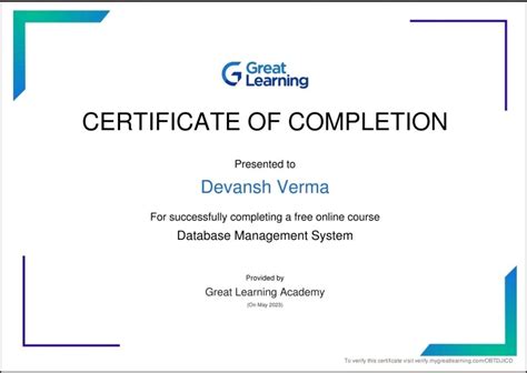 Devansh Verma On Linkedin Databasemanagement Certificationachieved