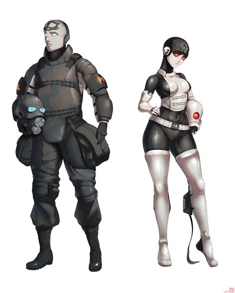 A Combine Soldier And Assassin With Their Helmets Off Lart173 Rhalflife