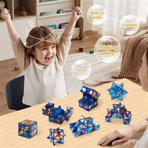 Magic Cube Infinity Rubix Cube 2 In 1 Magic Star Cube Shape Shifting