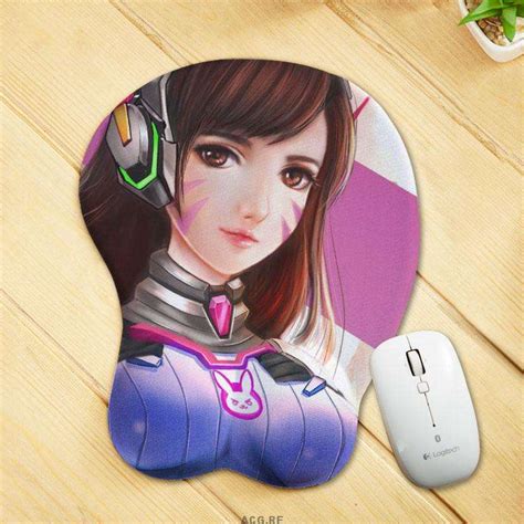 D Va Mouse Pad Overwatch Game Mouse Pad 3d Oppai Breast Mouse Pads Acg Re