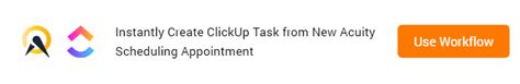 How To Create Clickup Task From New Acuity Scheduling Appointment