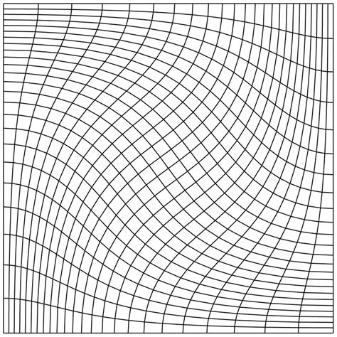 A Depiction Of A Third Order Mesh Generated By Distorting An Orthogonal