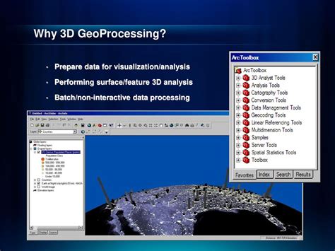 Analysis And Geoprocessing 3D Analyst Feature And Volumetric Analysis
