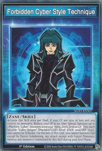 Forbidden Cyber Style Technique Yu Gi Oh Card Database Ygoprodeck