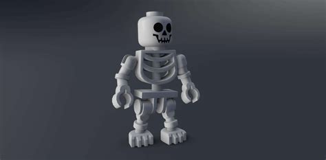 Lego Skeleton 3d Model By Lazymouse