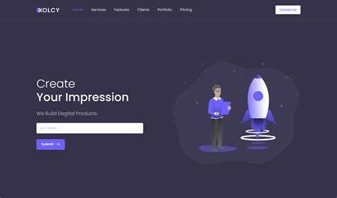 Xolcy Angular Responsive Landing Page