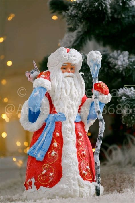 Дед Мороз под ёлку из ваты в интернет магазине Ярмарка Мастеров по цене 10000 ₽ Jjrr8ru