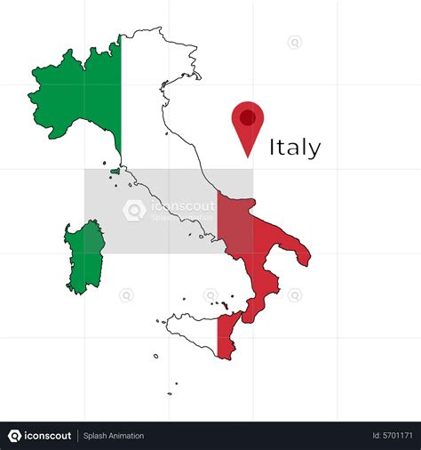Itlay Flag Map Animation Free Download Maps And Navigation Animations