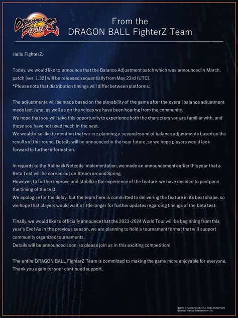 Patch Coming May 23rd Rollback Netcode Beta Is Delayed Rdbfz