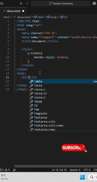Hidden Border Set Using Css Codexpertclass Bignners Youtube