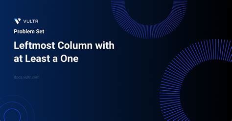 1428 Leftmost Column With At Least A One Solutions And Explanation