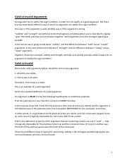 Valid Vs Invalid Arguments Pdf Valid Vs Invalid Arguments An Argument Has To Satisfy The Logic