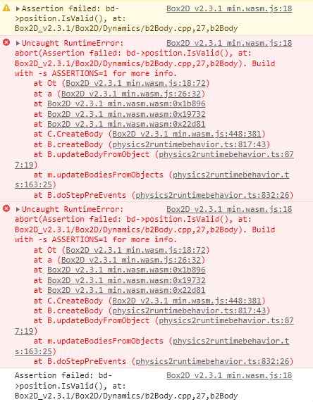 Solved Physics Engine Is Not Working Black Screen Bugs Reports Gdevelop Forum