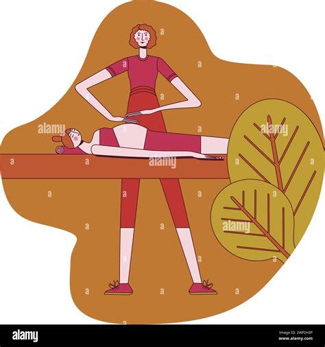 Belly Massage Stock Vector Images Alamy