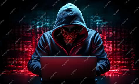 Premium Ai Image Hacker Typing On A Computer Concept Of Cybercrime Cyberattack Dark Web