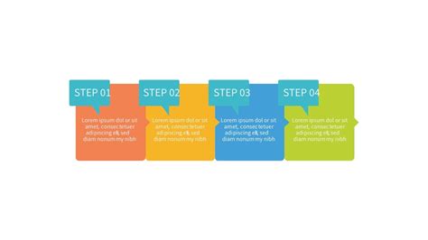 Group Of Four Colored Speech Bubbles Google Slide Theme And Powerpoint Template Slidedocs