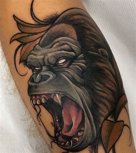 Скици на татуировка с горила Vean Bulgaria