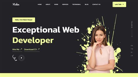 syed ekram on linkedin helen personal portfolio html template