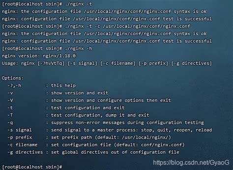 Nginx常用命令nginx命令 Csdn博客