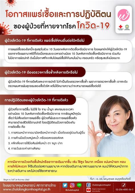 โอกาสแพร่เชื้อและการปฏ สภากาชาดไทย Thai Red Cross Society Facebook