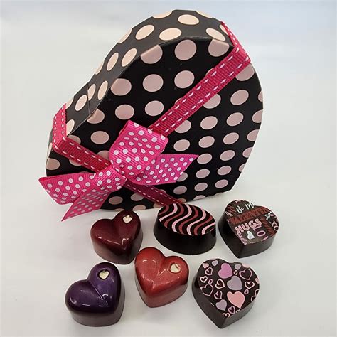 Valentines Day Chocolate Box Filled With Assorted Valentine Truffles