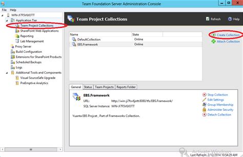 Tfs 建立新collection與team Project