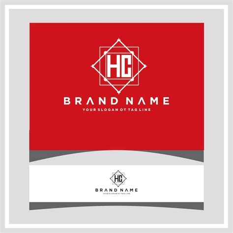 Premium Vector Modern Monogram Initial Letter Hc Logo Template