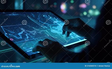 A Hacker Navigates A Virtual Environment Crowded With Digital Locks And