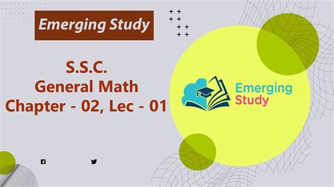 Ssc General Math Chapter 2 Lec 01 Set And Function Youtube