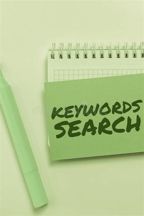 Sign Displaying Keywords Search Business Concept Looks For Matching Documents That Contain One