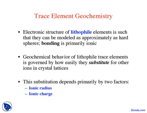 trace element geochemistry geochemistry lecture slides slides geochemistry docsity