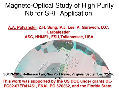 PPT Advanced Magneto Optical Study For Superconducting RF Cavity Improvement PowerPoint