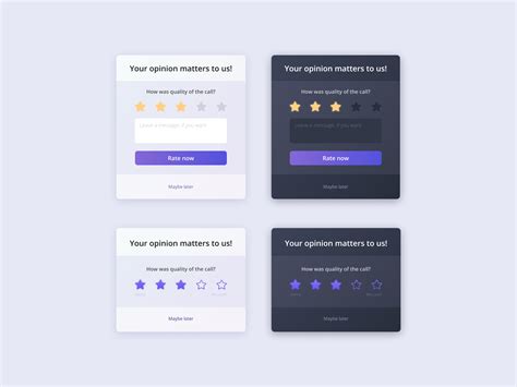 Rating Popup By Goga On Dribbble